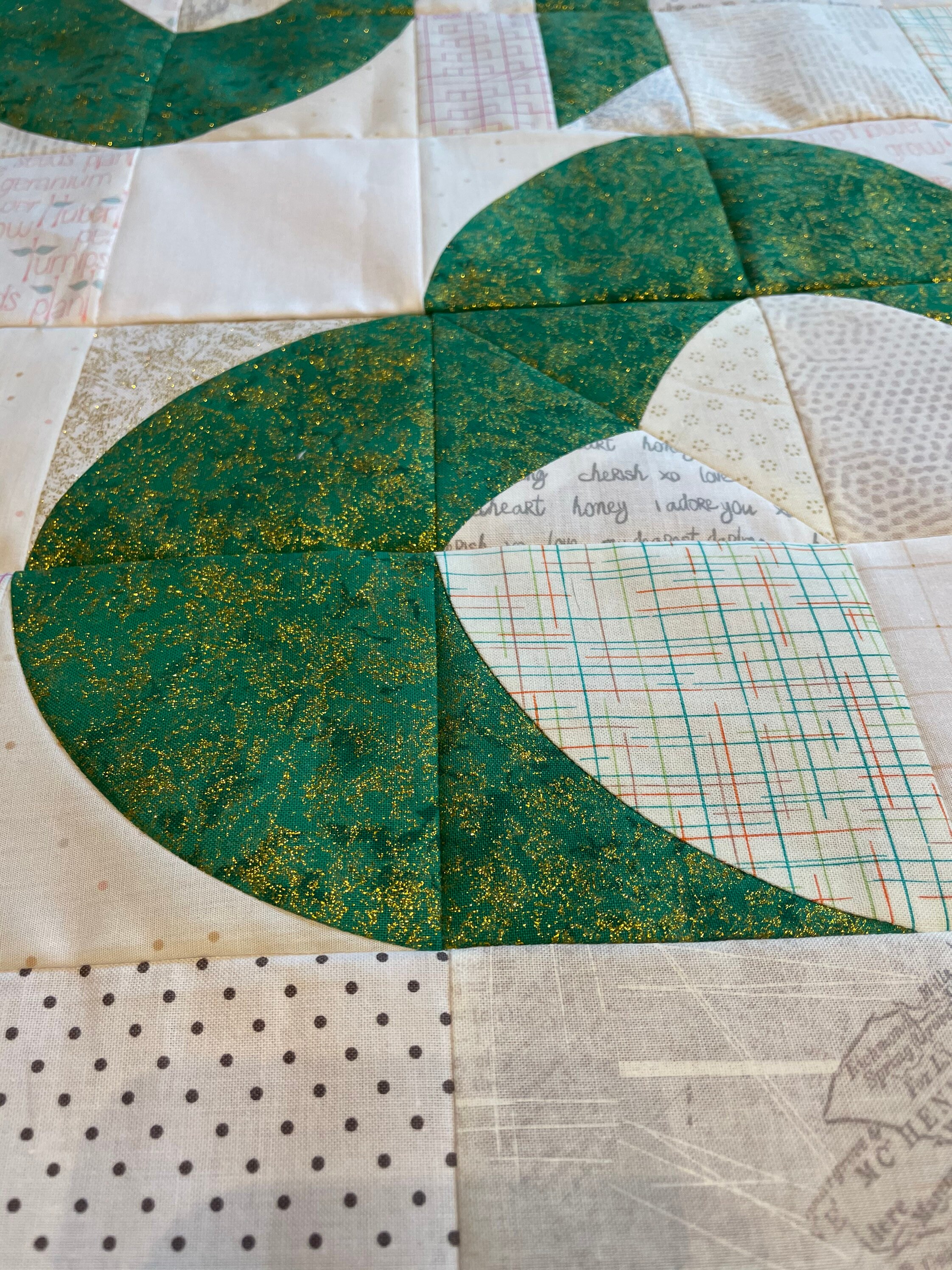 Posh Lucky quilt top wall hanging unfinished 33 x 47 inch | Etsy