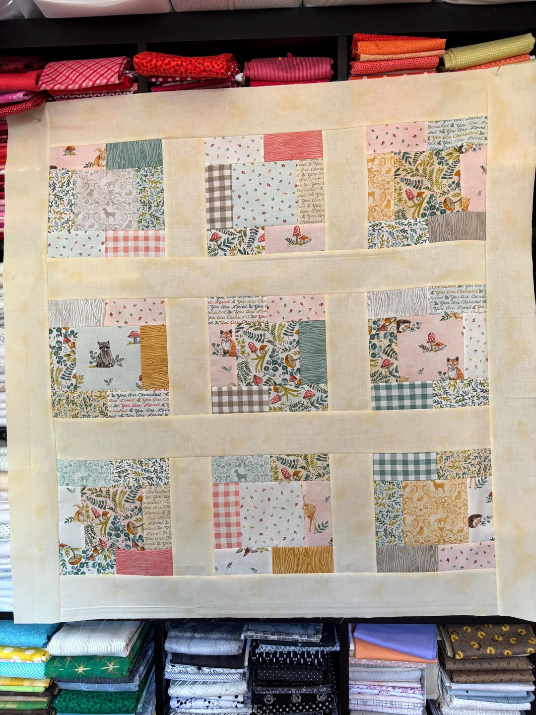 Effie's Woods by Deb Strain for Moda, Woodland Fabric Quilt TOP ...