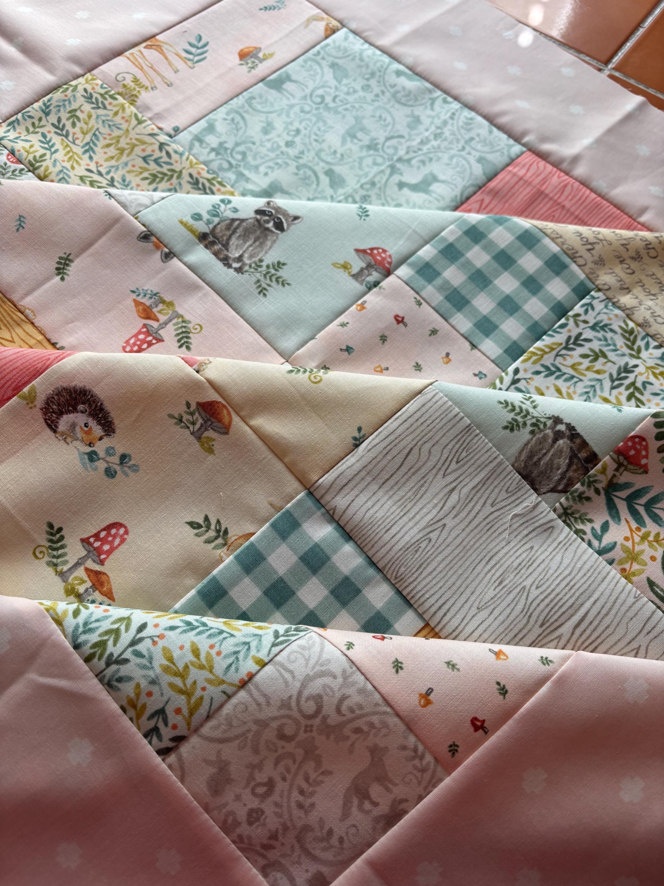 Effie's Woods by Deb Strain for Moda, Woodland Animal Fabric Quilt TOP ...