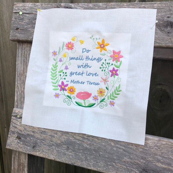 Embroidered Quote - Etsy