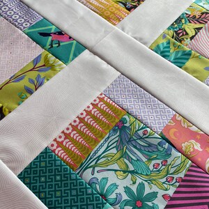 Tula Pink Moon Garden Unfinished Baby Quilt TOP, Free Spirit Fabrics ...