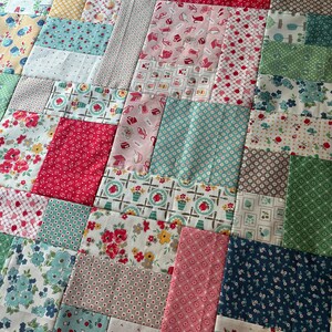Cook Book by Lori Holt Fabric Quilt TOP, UNFINISHED, 42 Inch, Baby ...