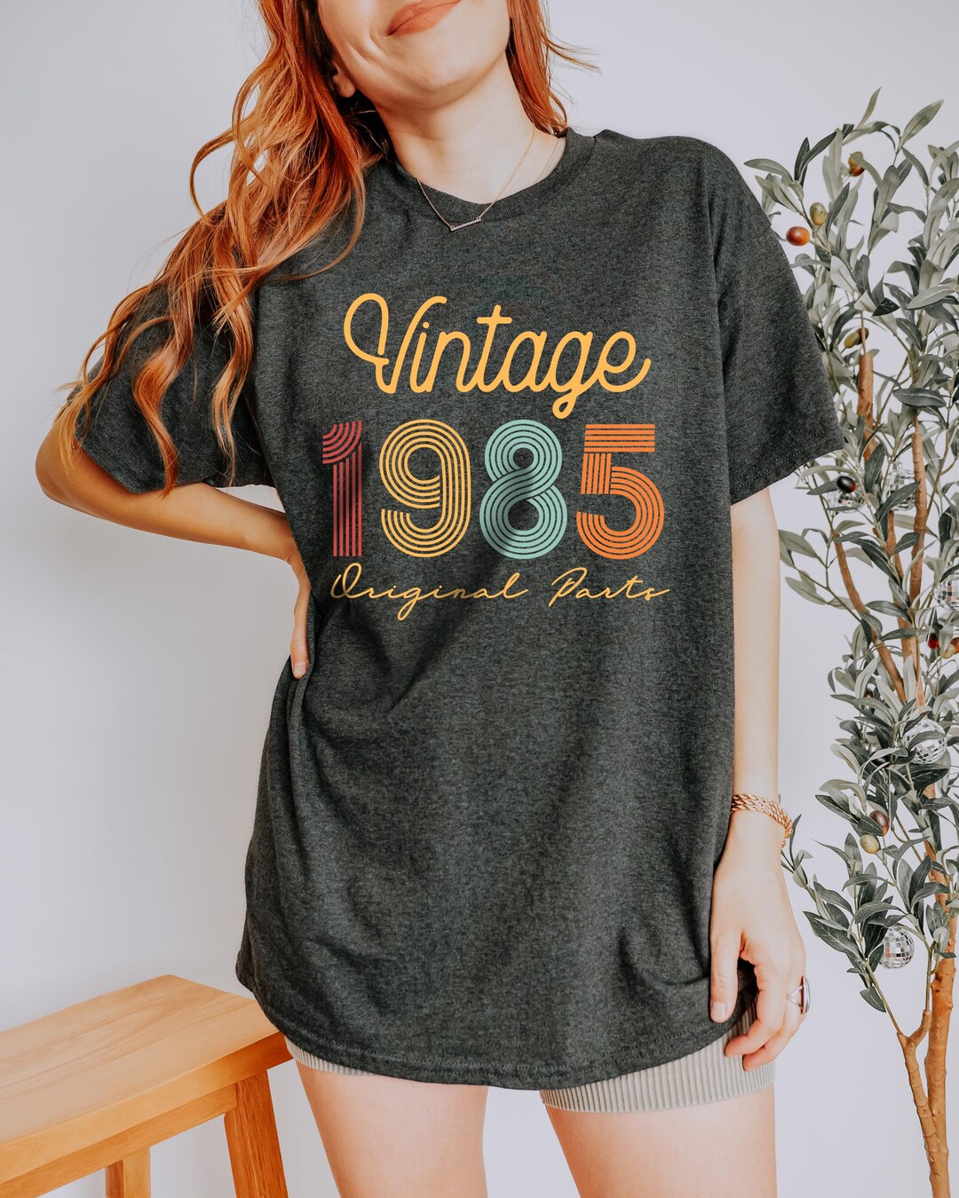 Vintage 1985 T-shirt, 1985 Vintage Birthday Gift Tee, Retro Style, 40th ...