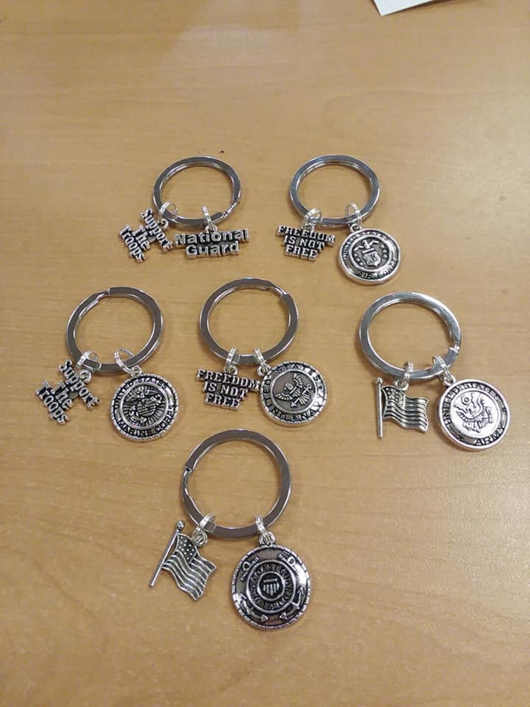 Military Key Ring Air Force Army Coast Guard Marines - Etsy