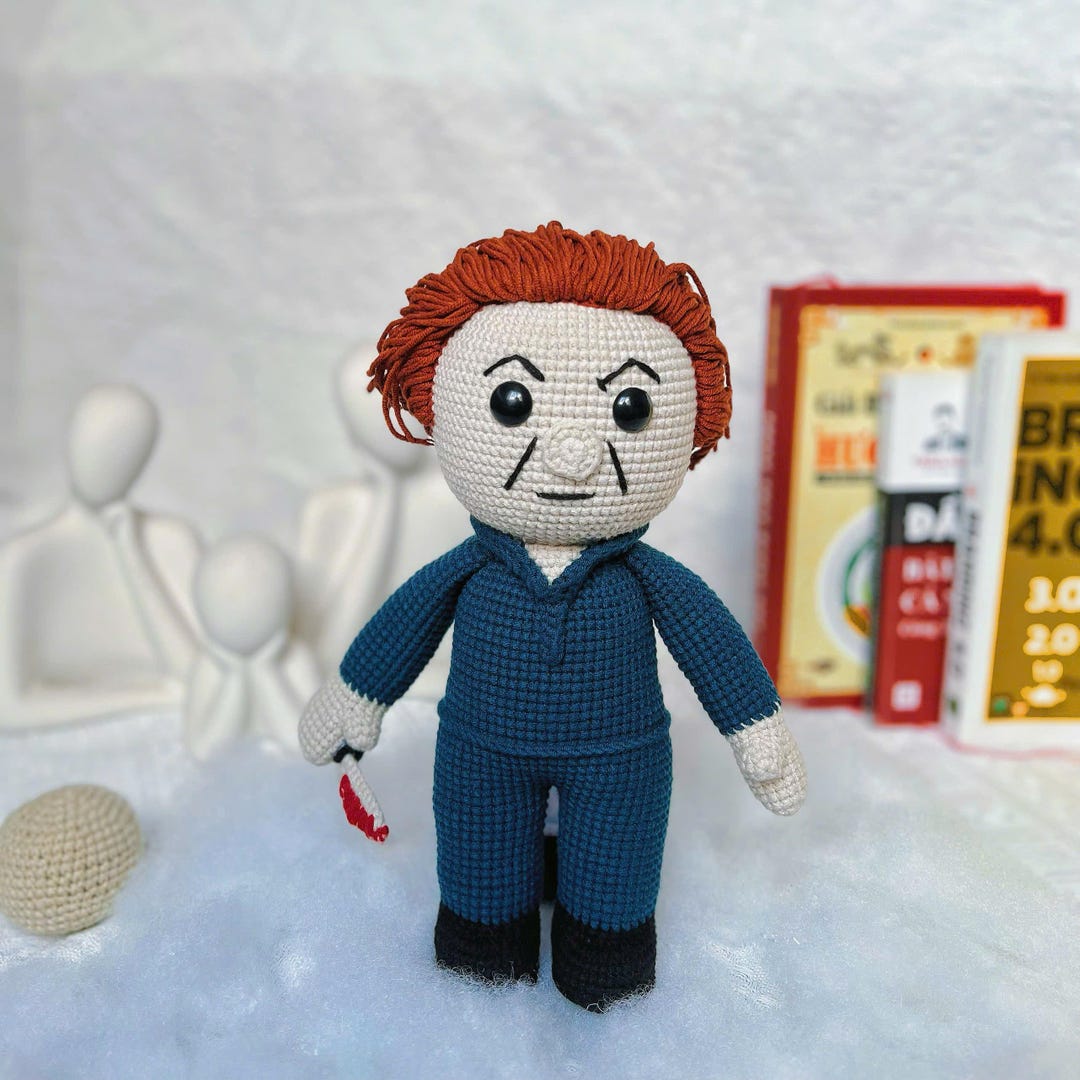 Stitchy Slasher Myers Crochet, Slasher Man Crochet, Michael Meyers ...