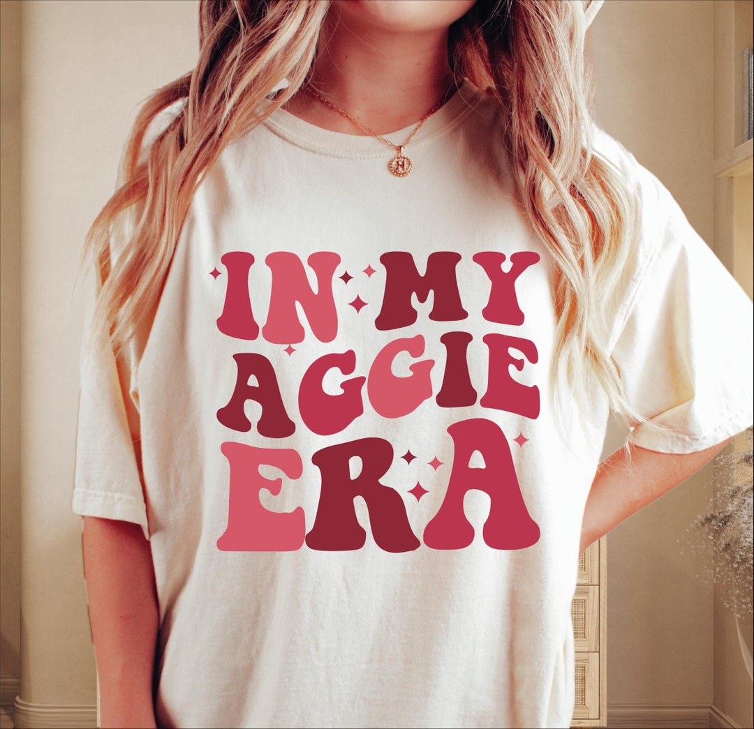 In My Aggie Era Shirt, Comfort Colors Aggie Tshirt, Aggie Mom Tee ...