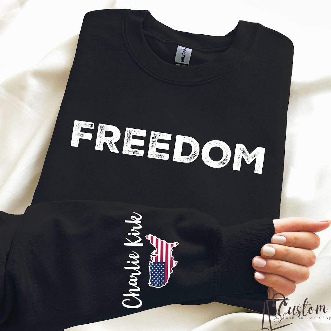 Charlie Kirk Freedom Sweatshirt: Patriotic Civil Rights Hoodie - Etsy