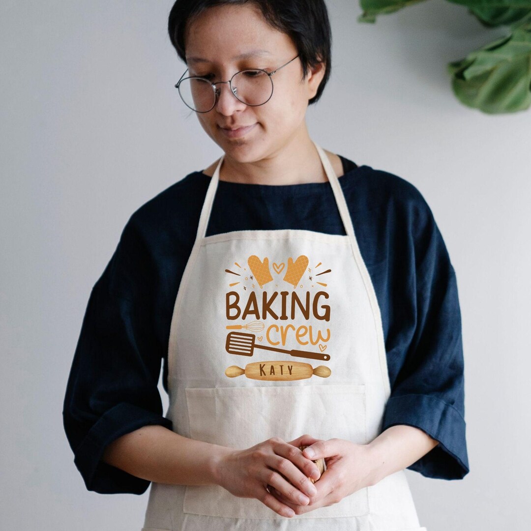 Personalized the Cookie Crew Apron, Baking Apron, Customized the Cookie ...