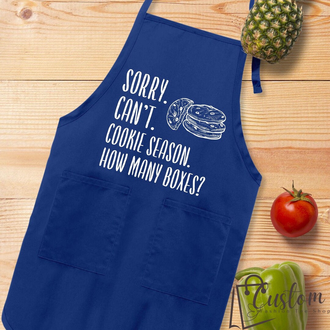 Funny Cookie Season Apron: Scout Mom Gift - Etsy