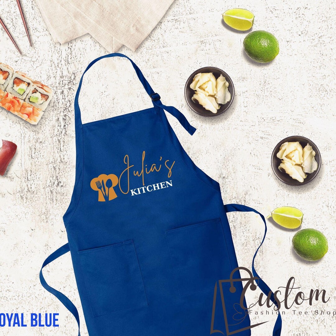 Personalised Apron Custom, Personalized Cooking Apron for Woman Man Kid ...