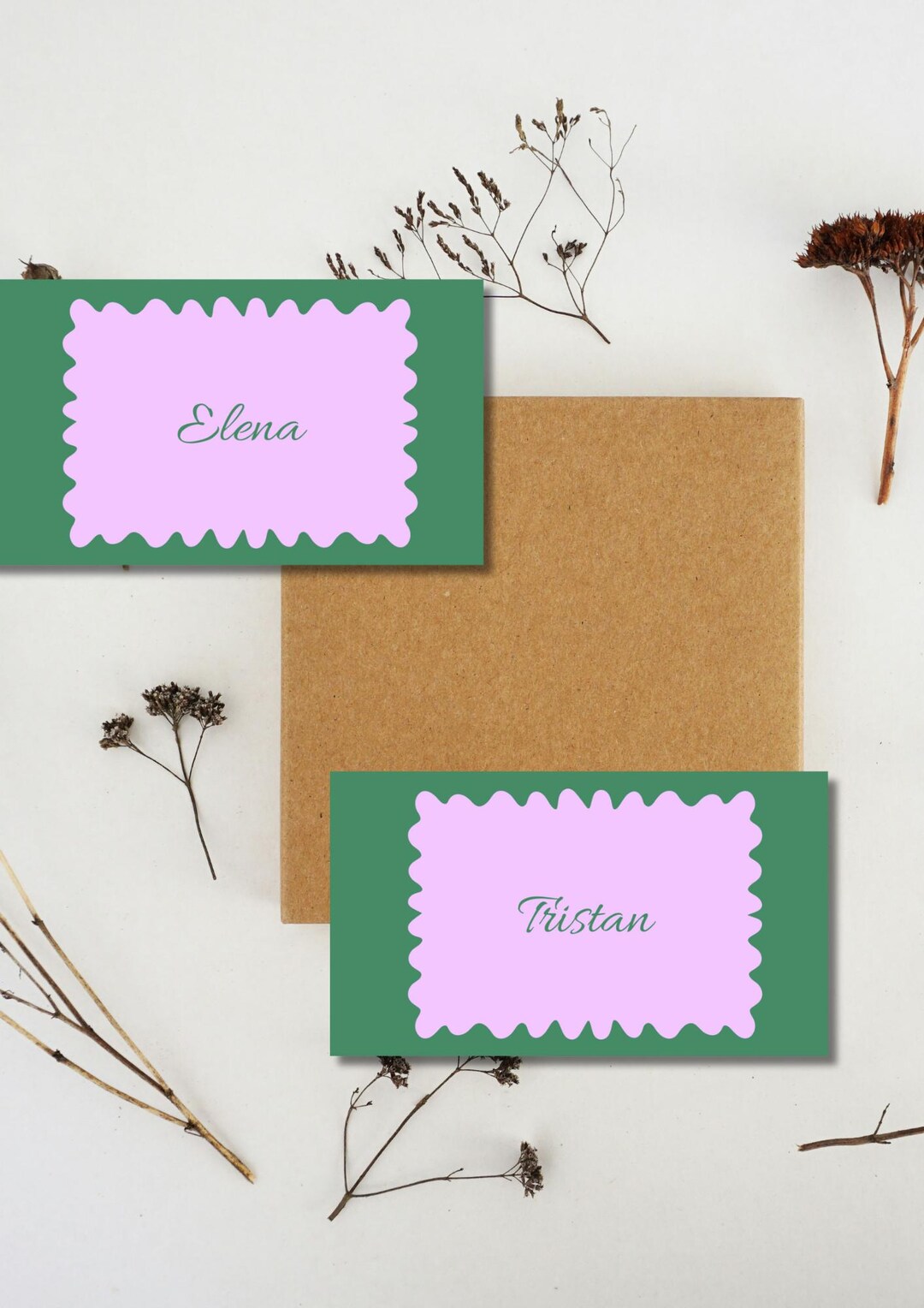 Wedding and Event Place Card Template - Etsy