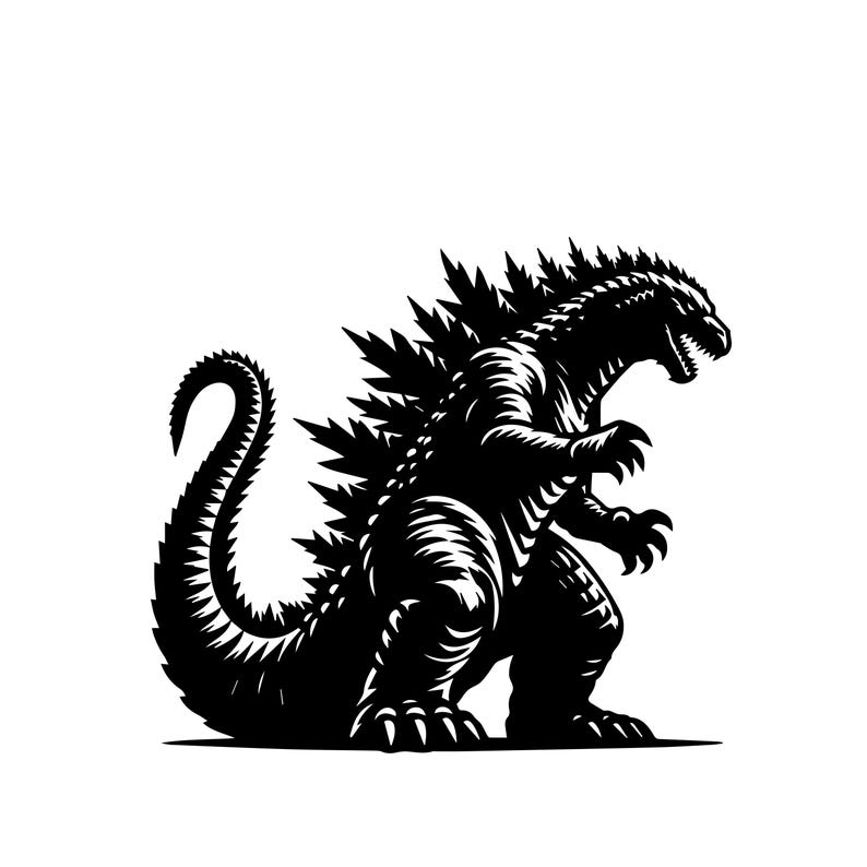 Godzilla Svg, High Quality Godzilla Png, Kong Svg for Cricut, Clipart ...