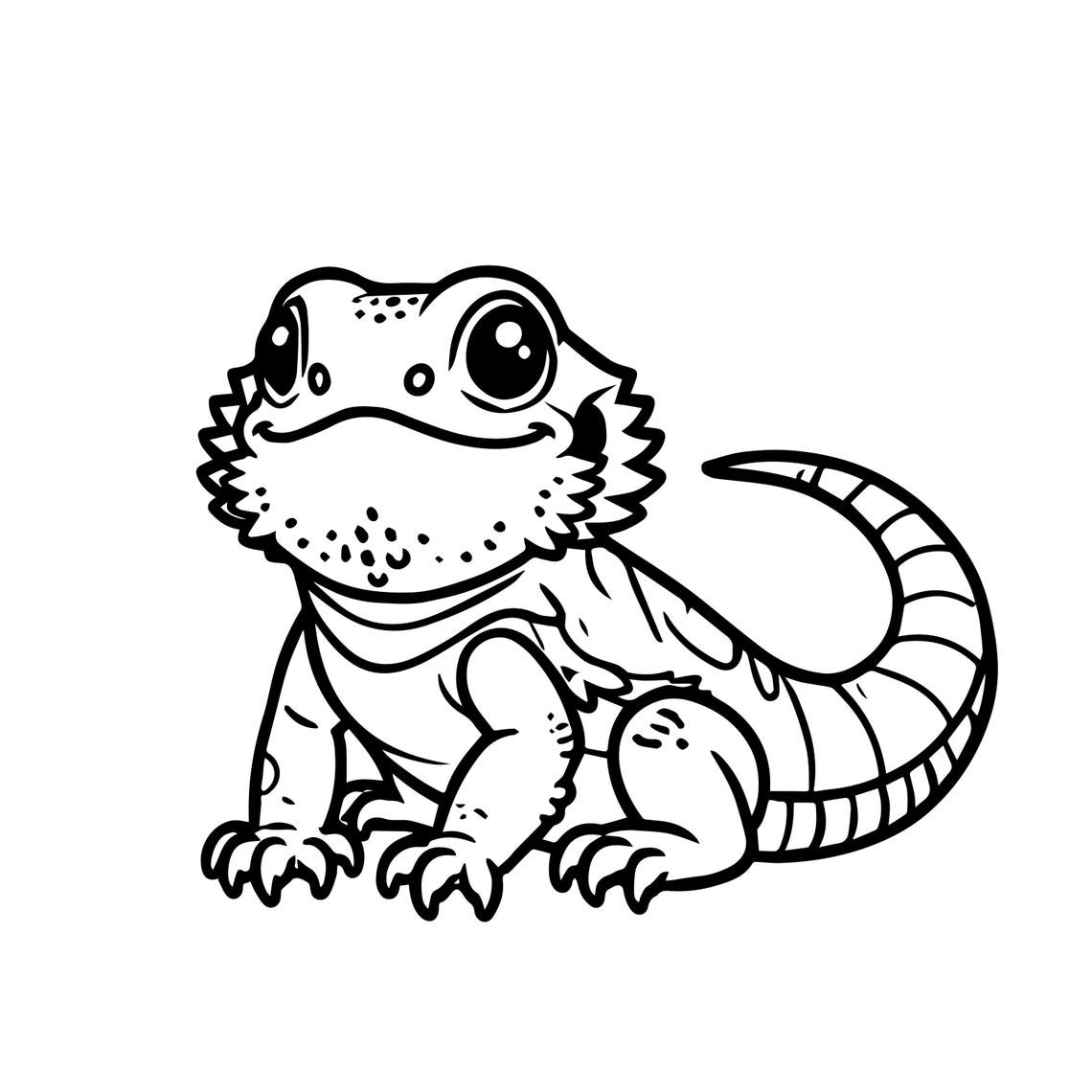 Bearded Dragon Design | Svg Png Eps | Vector Graphic Cut File Laser ...