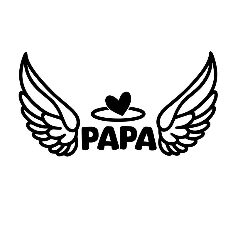 My Papa is My Angel Svg,papa Memorial Gift Svg,papa in Heaven Svg ...