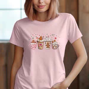Gingerbread Christmas Coffee Shirt: Women's Holiday Latte Crewneck - Etsy
