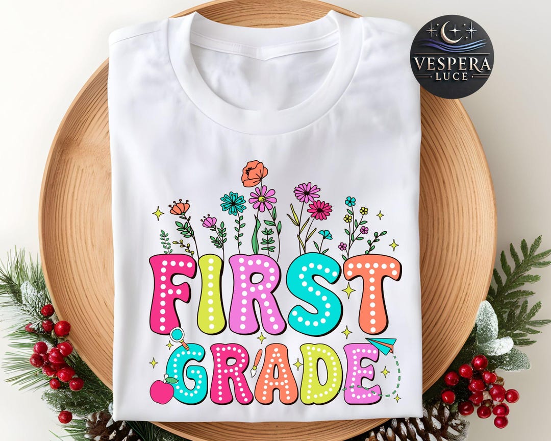 Custom First Grade T-shirt, Personalized 1st Grade T-shirt, 1st Grade ...