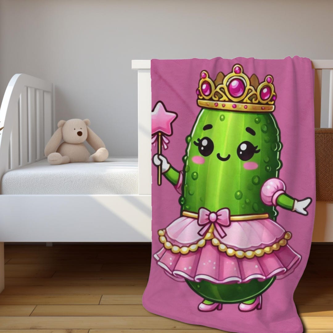 Pickle Princess Velvet Plush Halloween Throw Blanket Gift for Holidays ...