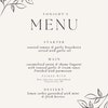 Elegant Dinner Party Menu, Simple Dinner Menu, Wedding Menu ...