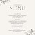Elegant Dinner Party Menu, Simple Dinner Menu, Wedding Menu ...