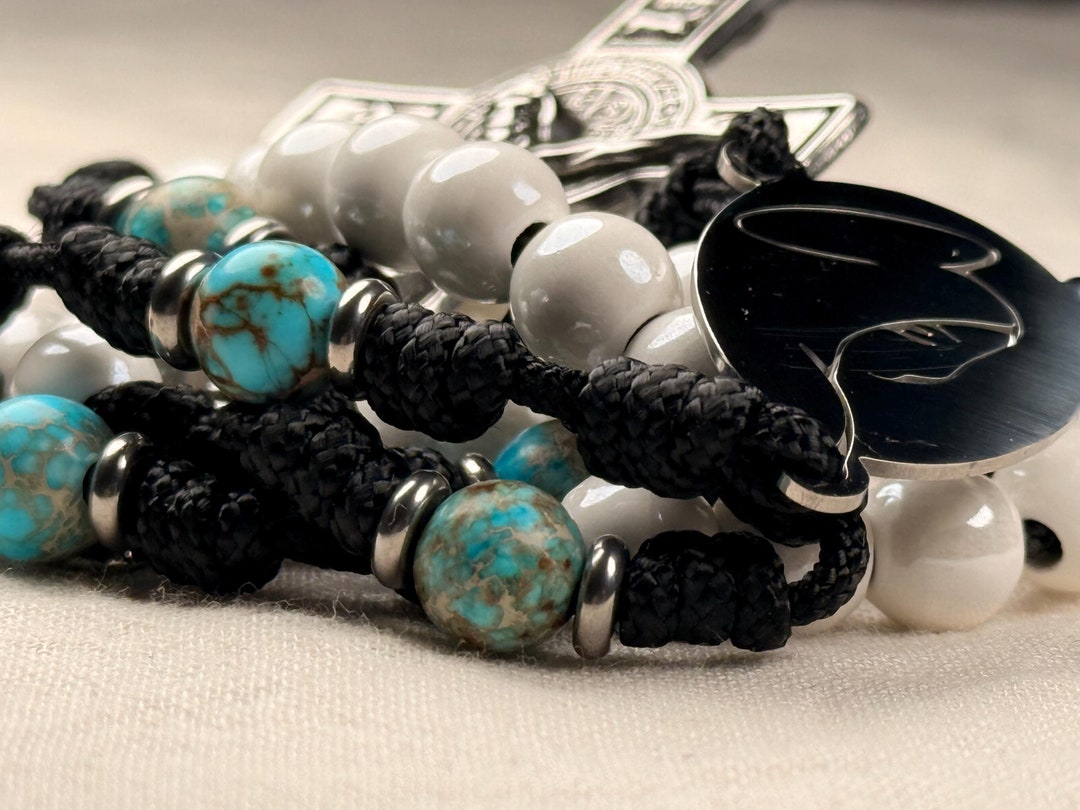 Imperial Jasper Catholic Rosary – Handmade Prayer Beads With Marian ...