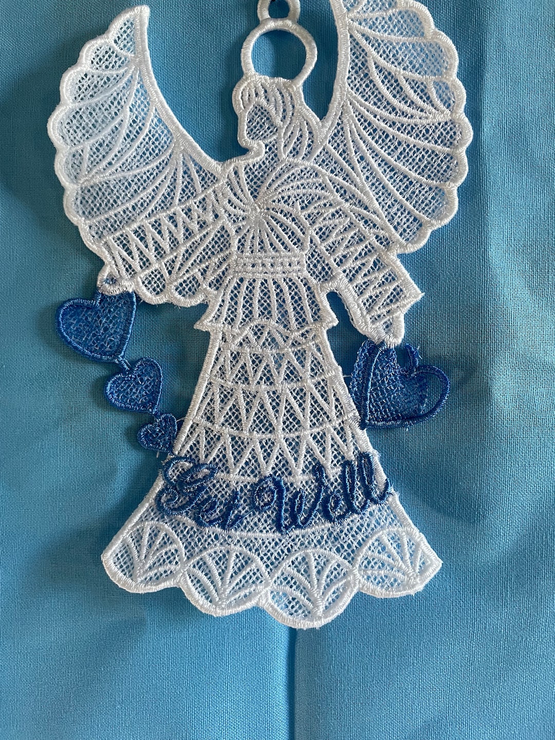 Get Well Angel Ornament: Free Standing Lace Healing Gift - Etsy