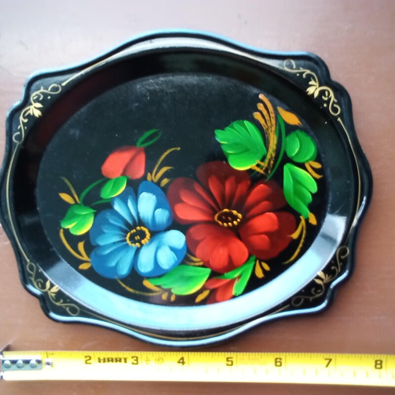Tole Painted Tray - Etsy