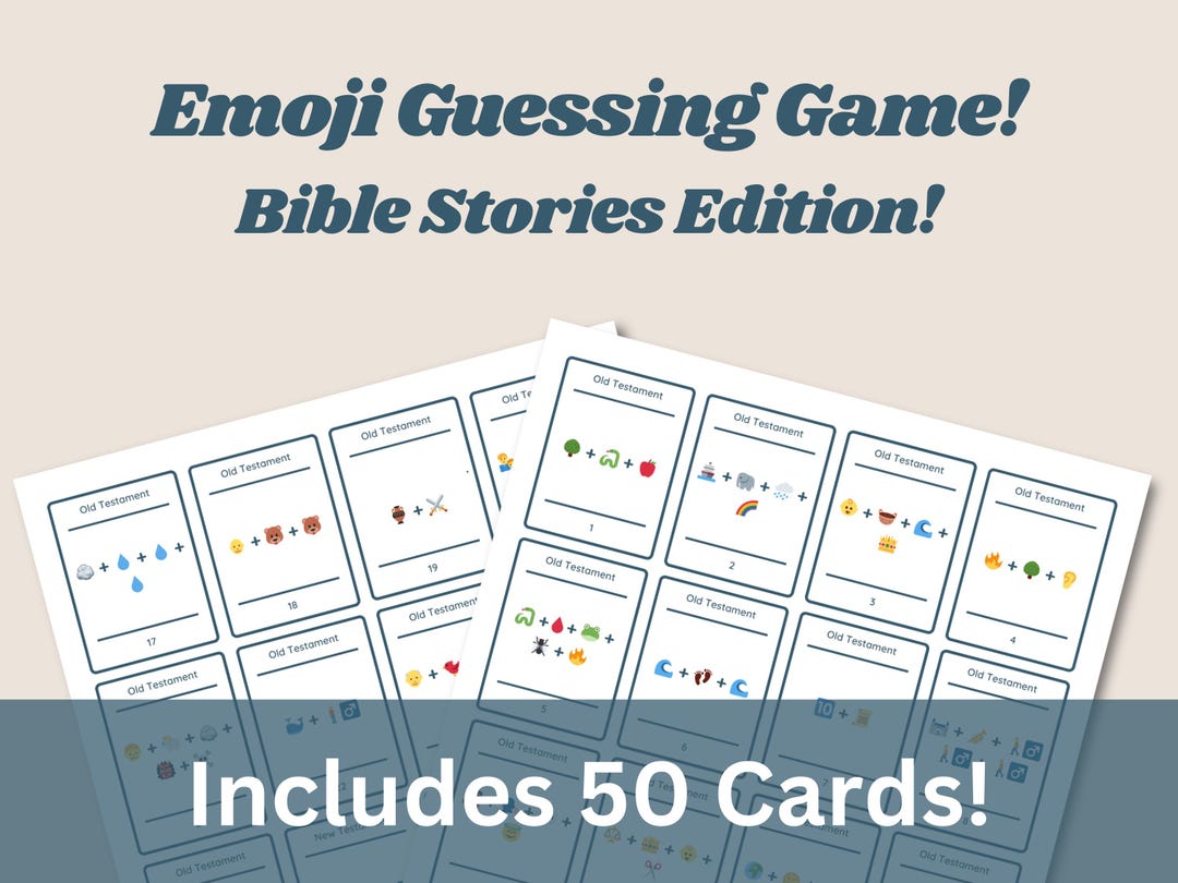 Bible Stories Emoji Guessing Game! | Printable Fun Trivia Questions for ...