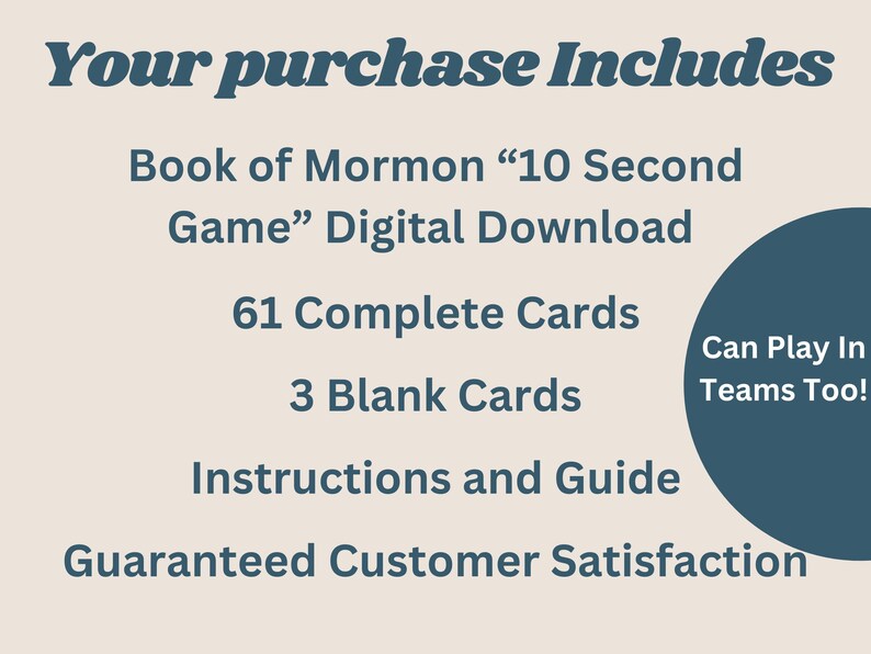10 Second Book of Mormon Game | Fun Trivia Questions for Kids & Adults ...