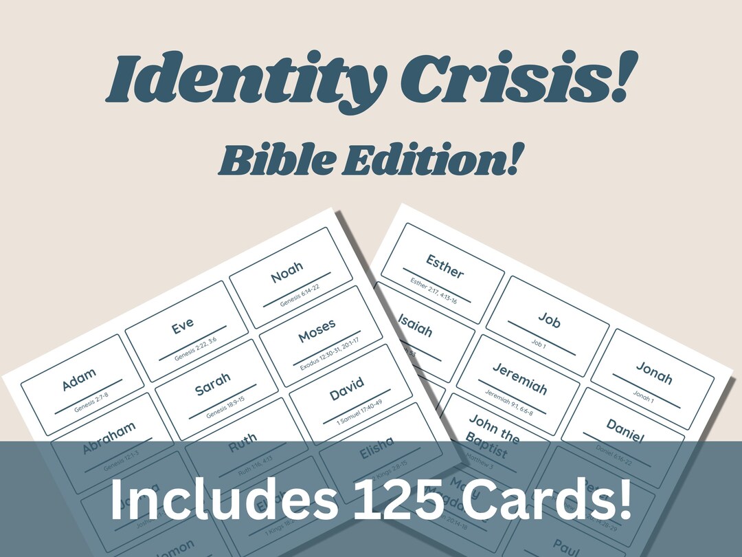 Identity Crisis! Bible Game | Fun Who Am I Game for Kids & Adults ...
