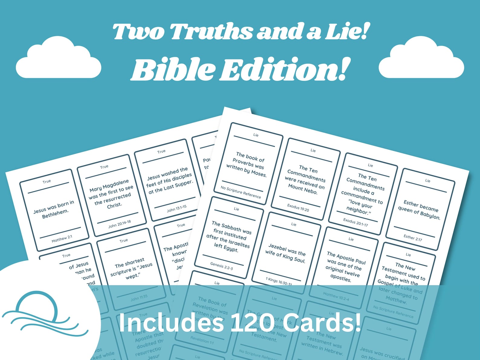 Two Truths and a Lie Bible Game: Fun Trivia for Youth Groups, Families ...