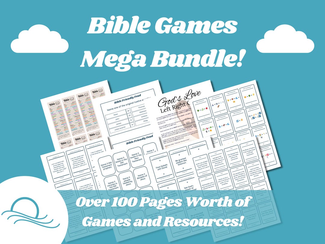 Bible Games Mega Bundle! | 15 Digital Downloads | Would You Rather ...