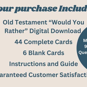 Old Testament "would You Rather" Game | This or That Questions for Kids ...