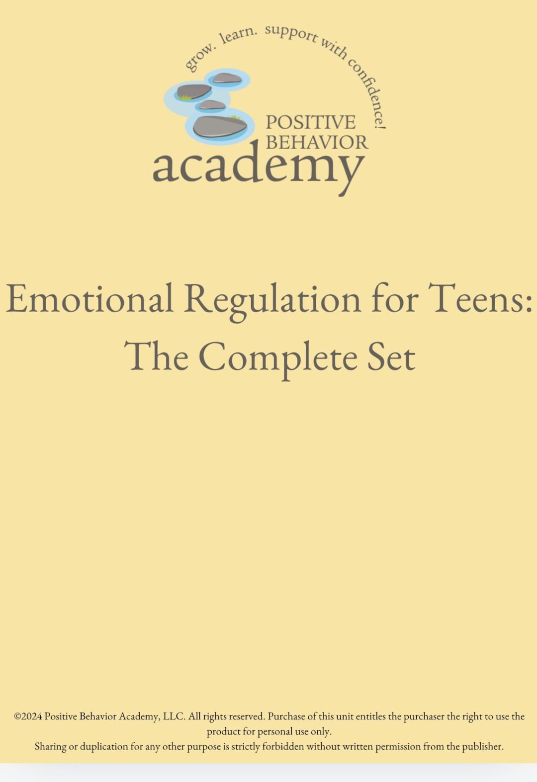 Emotional Regulation for Teens: the Complete Set - Etsy