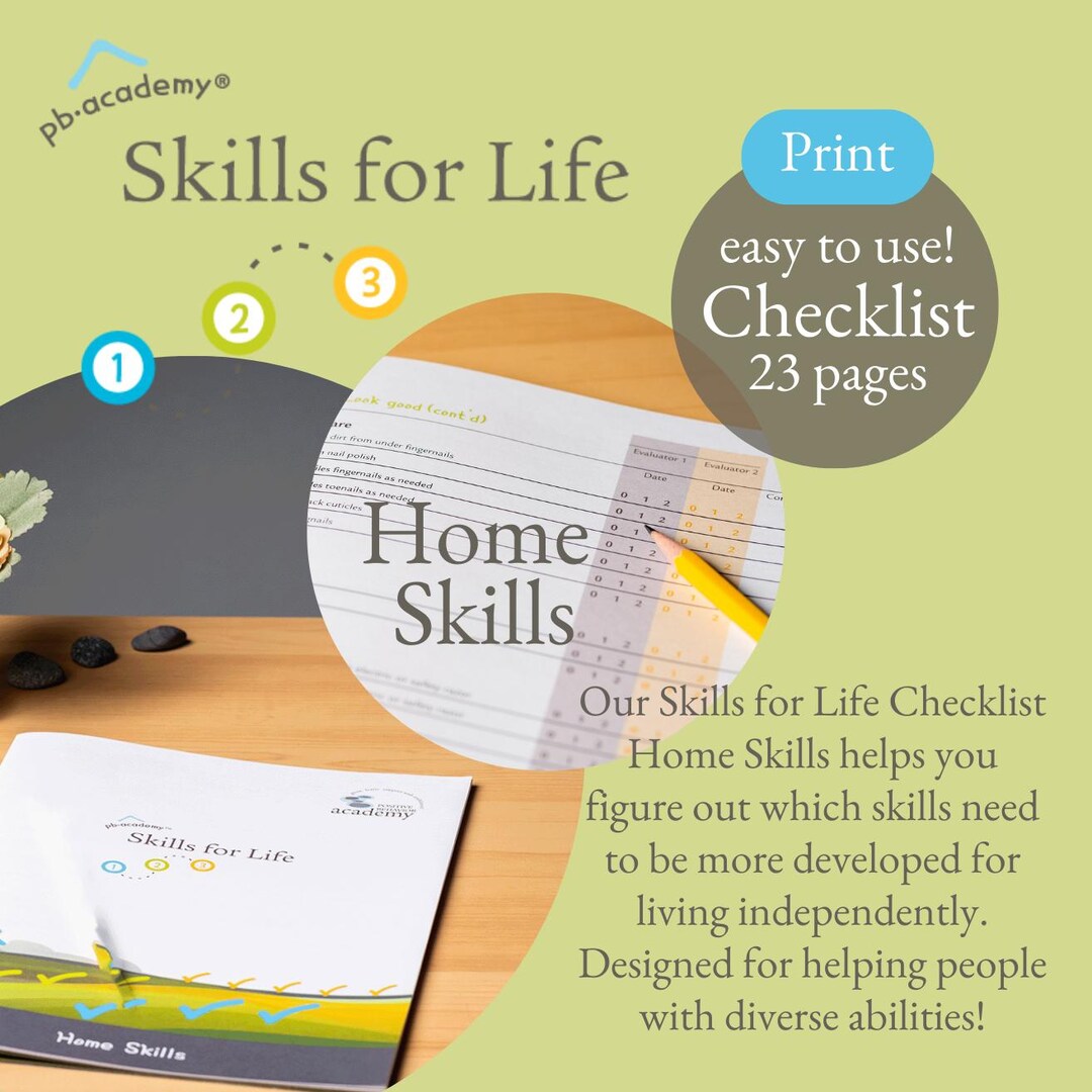 Skills for Life-home. Booklet. Complete Checklist Assessment Tool for ...