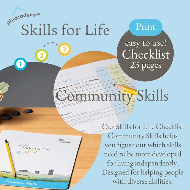 Skills for Life-community. Booklet. Complete Checklist Assessment Tool ...