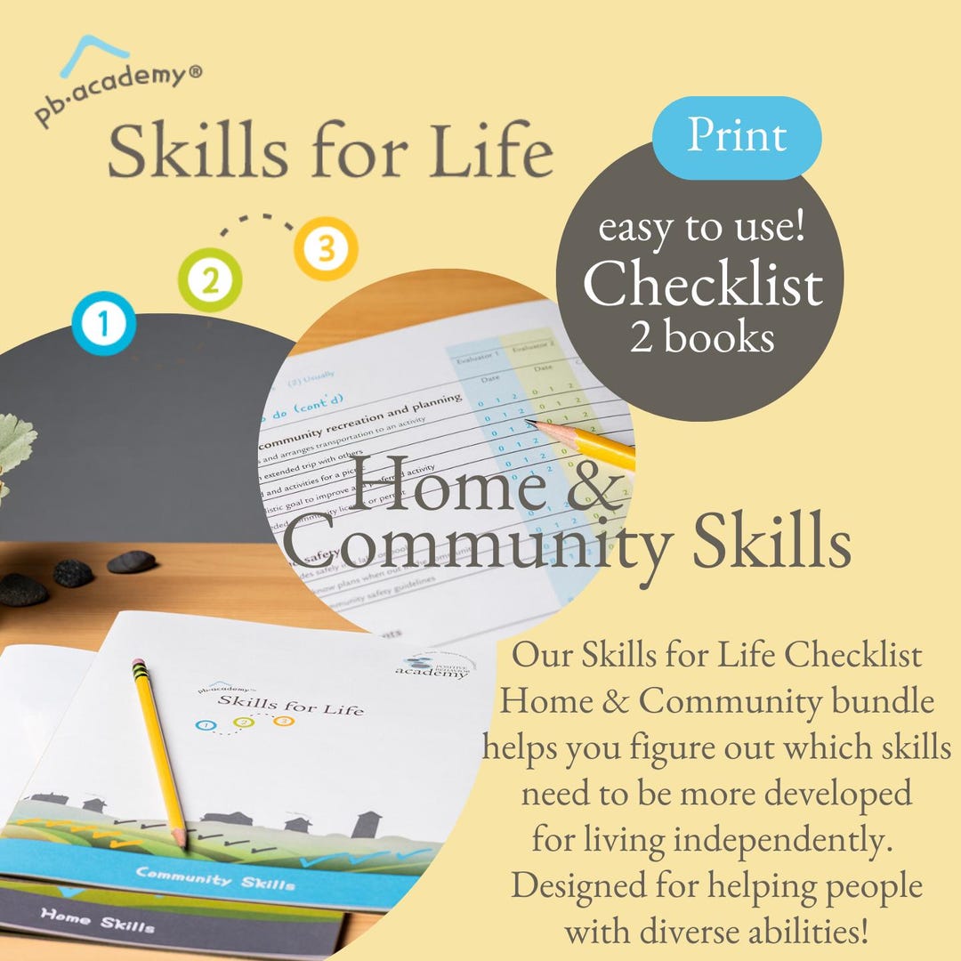 HOME &COMMUNITY 2 Booklets. Skills for Life Checklist Assessment for ...