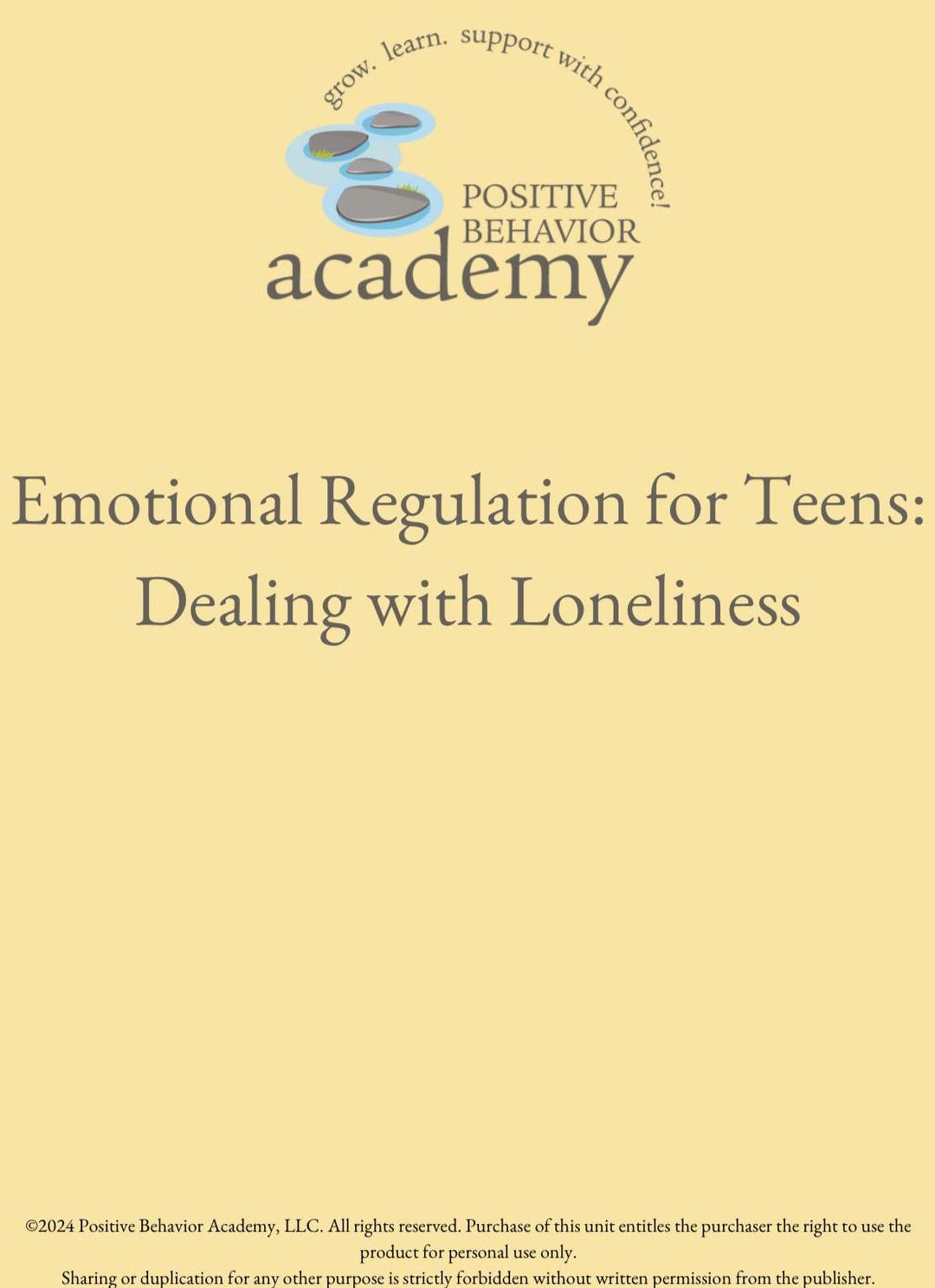 Emotional Regulation for Teens: Dealing With Loneliness - Etsy