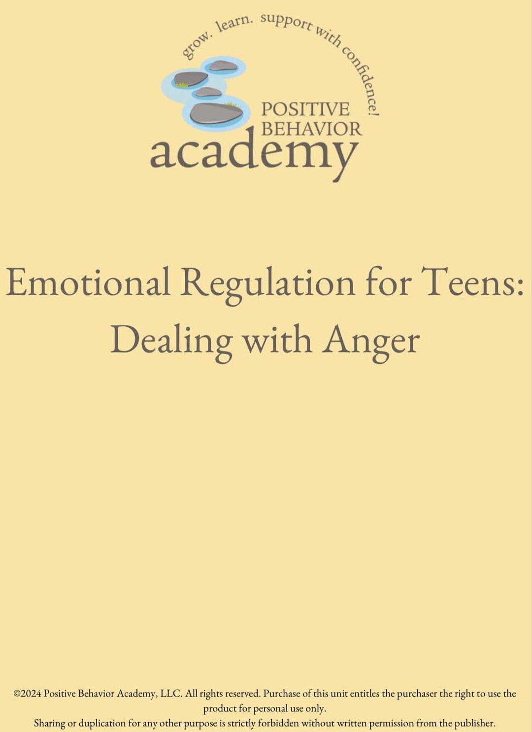 Emotional Regulation for Teens: Dealing With Anger - Etsy