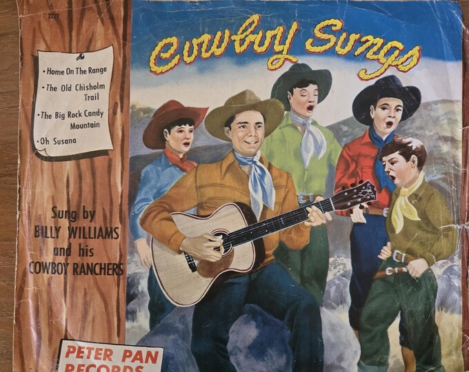 Cowboy Songs sung by Billy Williams and His Cowboy Ranchers - Etsy