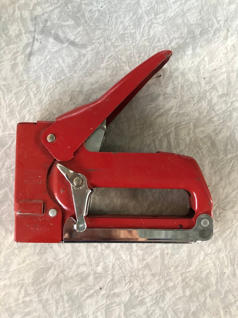 Vintage Red Swingline Staple Gun - Etsy