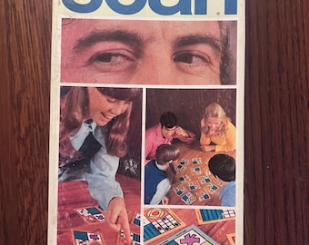 Parker Brothers 1970 Vintage Scan Board Card Game COMPLETE Matching ...