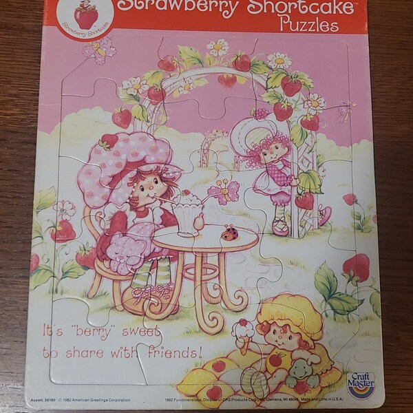 Strawberry Shortcake Puzzle - Etsy