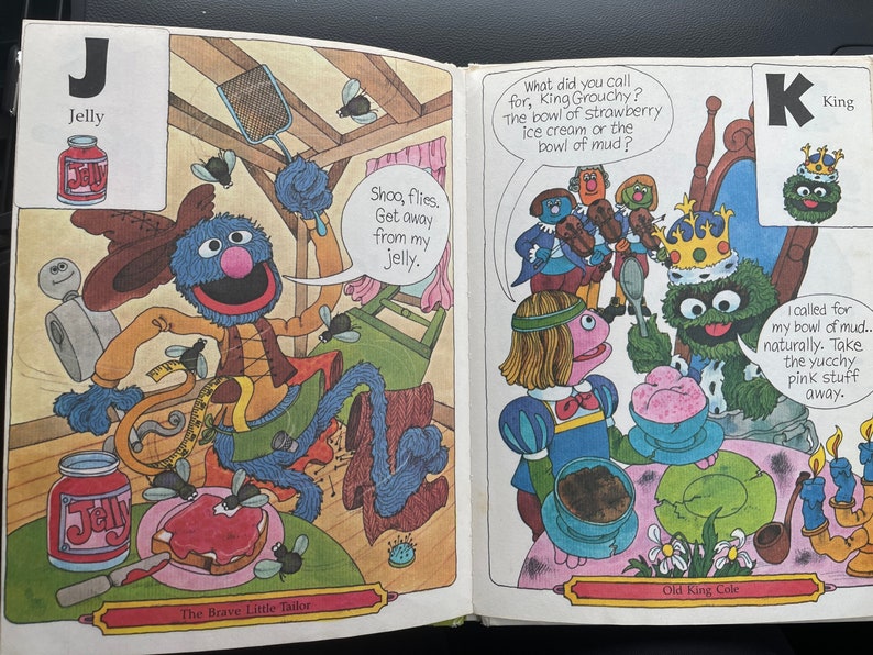 Vintage Sesame Street Storybook Alphabet Book - Etsy