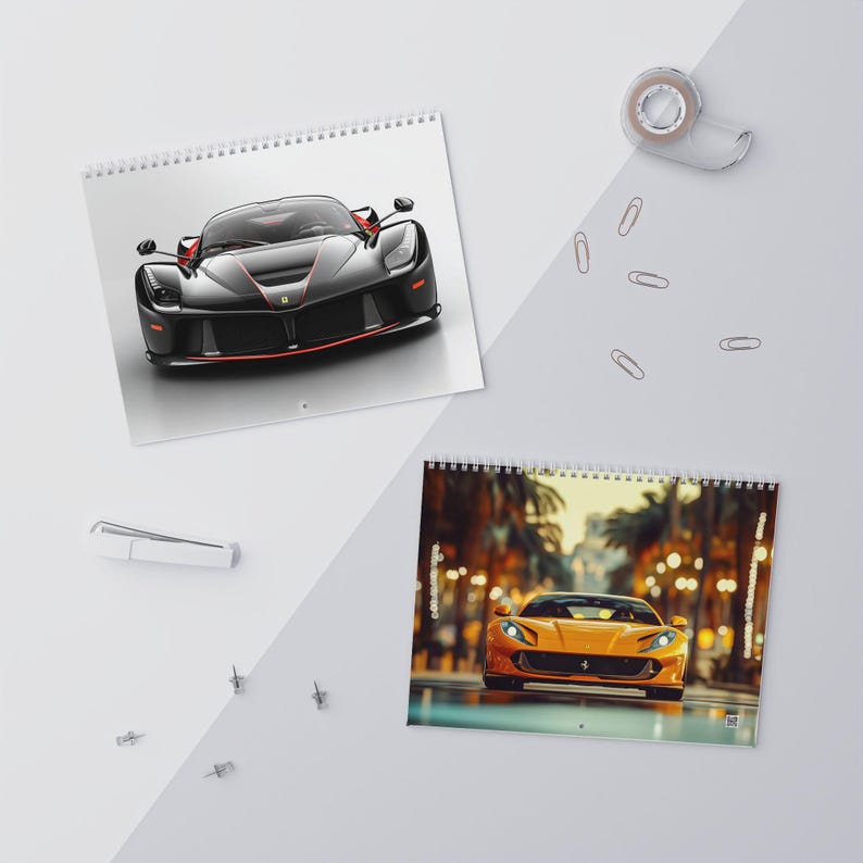 2025 Ferrari Calendar - Vintage Ferrari F40, Enzo, F50, 812 GTS, 296 ...