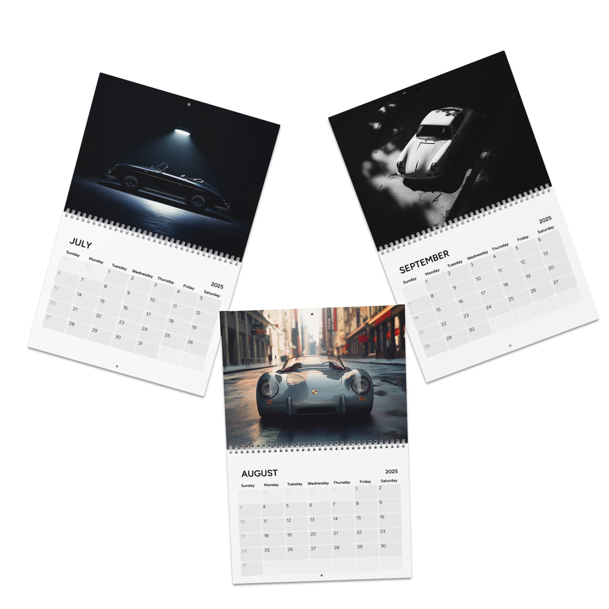 2025 Porsche Calendar - Vintage Porsche 356, 911, 930 Widebody & More ...