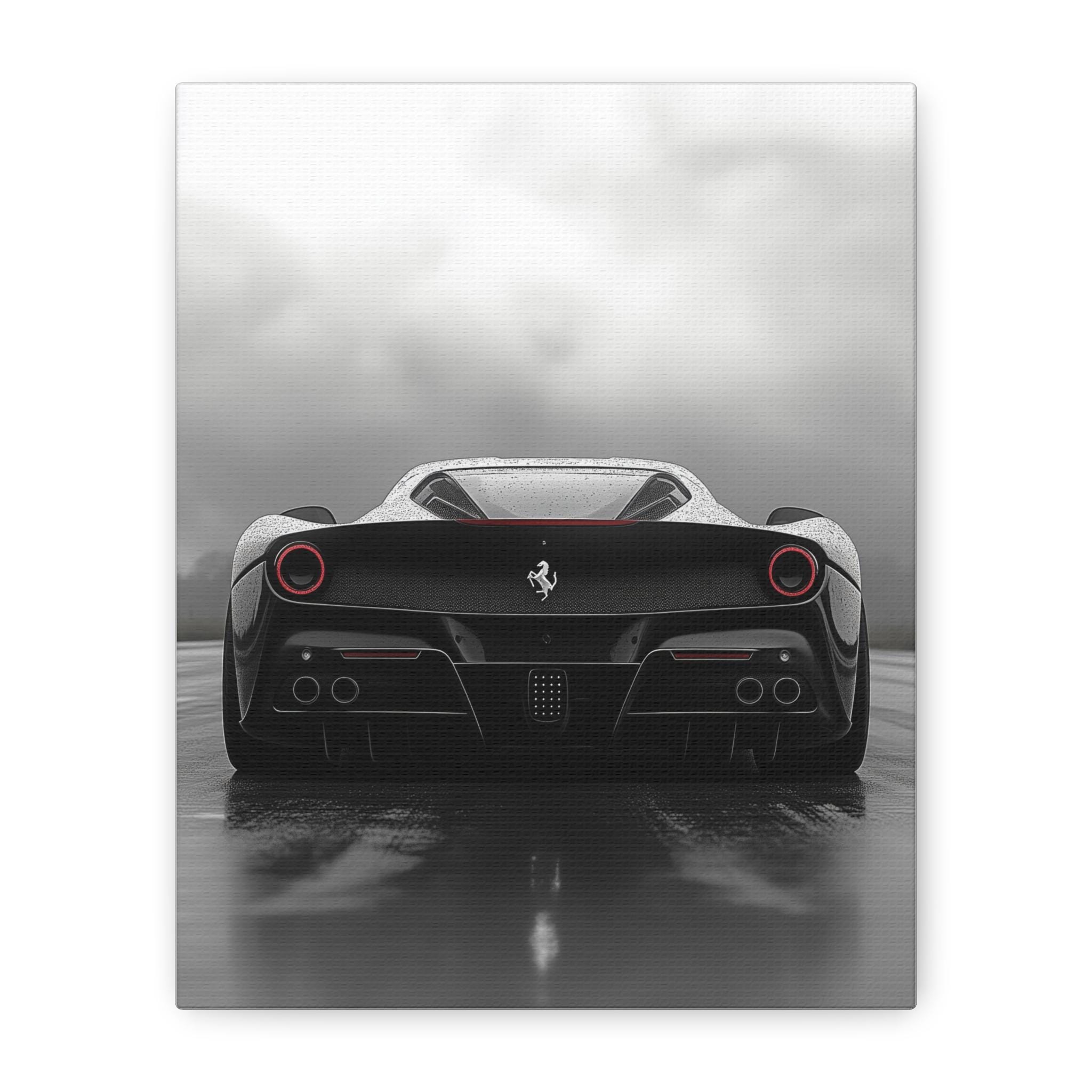 Ferrari Wall Art Canvas Vintage Ferrari Decor for Home or Office Retro ...