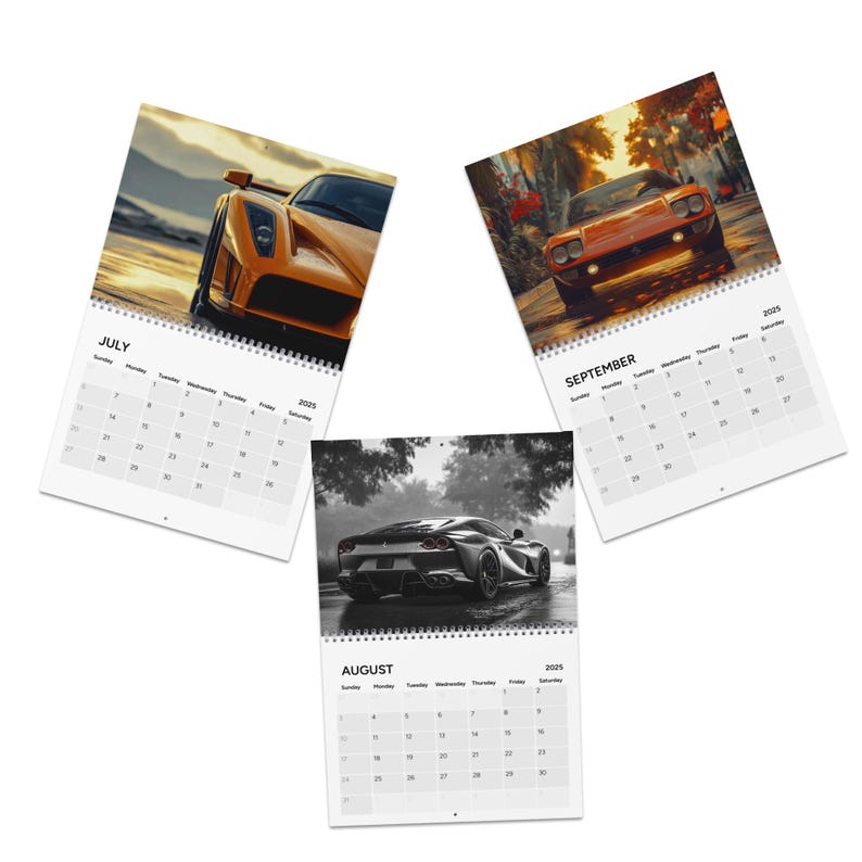 2025 Ferrari Calendar: Vintage Cars Featuring F40, Enzo, F50, 812 GTS ...