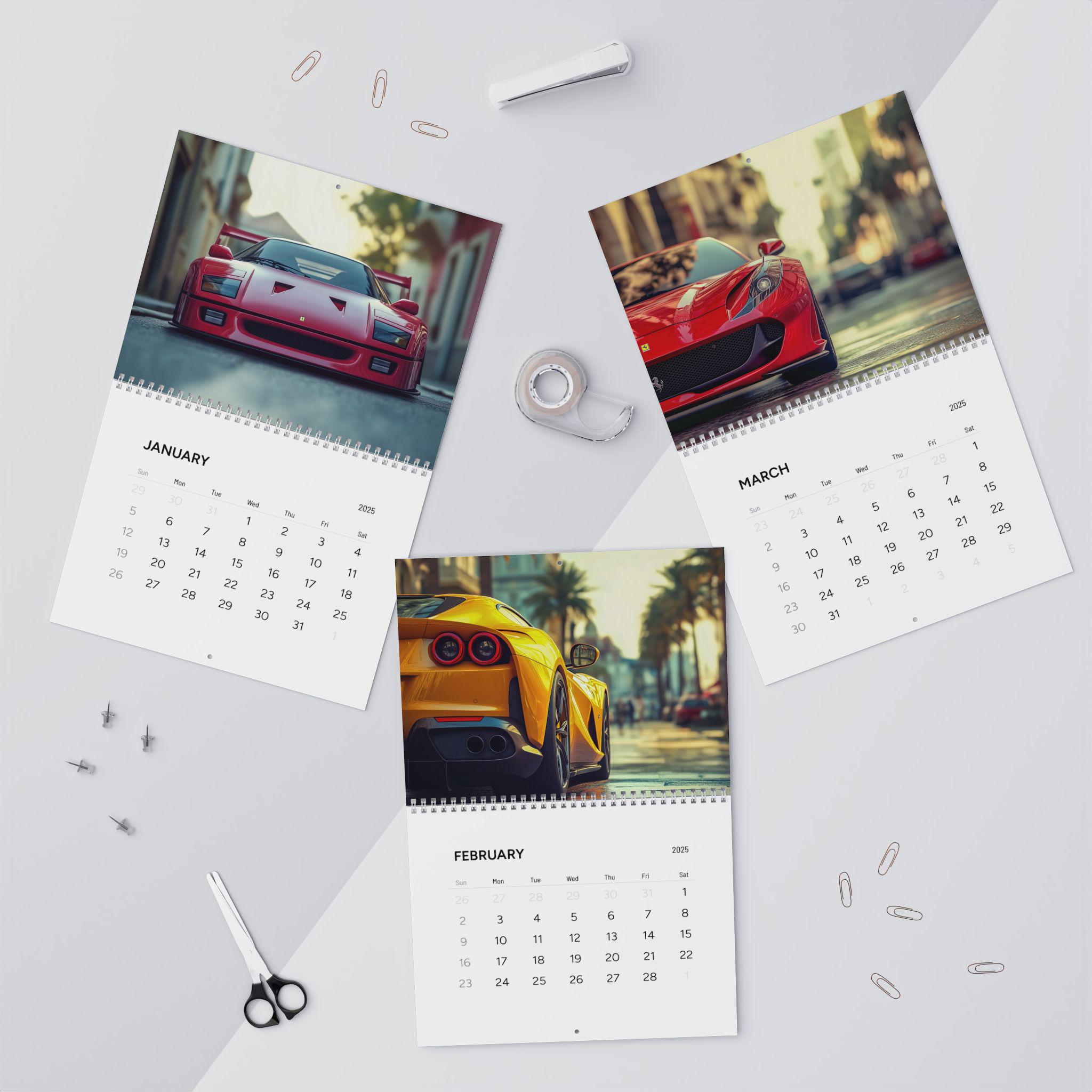 2025 Ferrari Calendar - Vintage Ferrari F40, Enzo, F50, 812 GTS, 296 ...