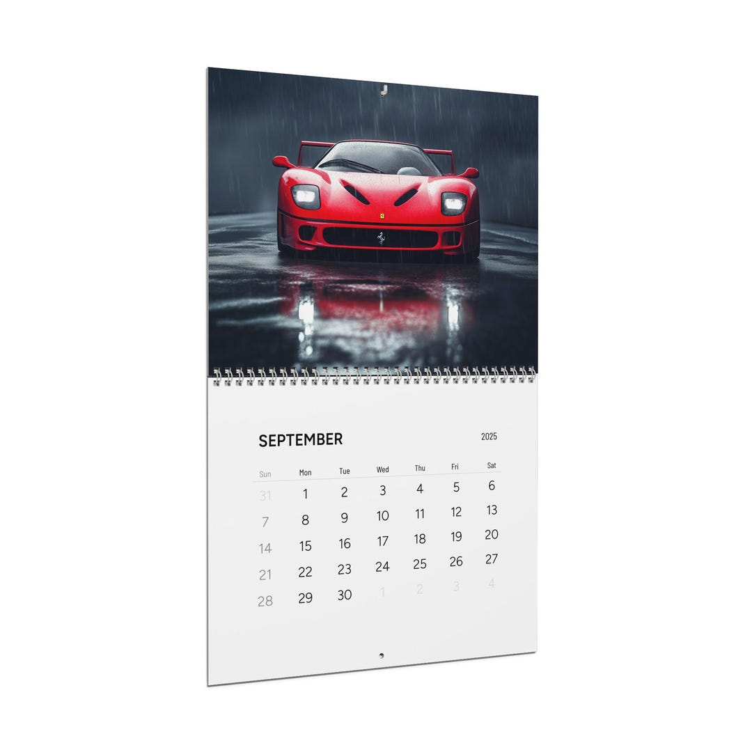 2025 Ferrari Calendar - Vintage Ferrari F40, Enzo, F50, 812 GTS, 296 ...