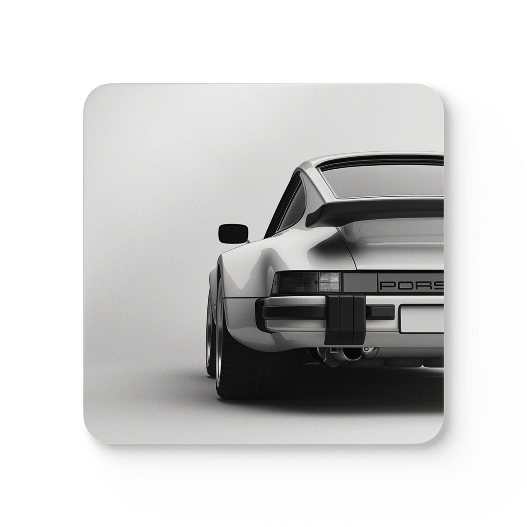 Luxury Porsche 930 Widebody Cork Back Coasters - High Gloss MDF, Non ...